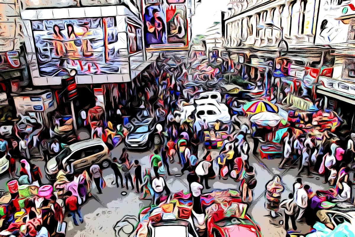 Cartoon market landscape – Zurkabuku